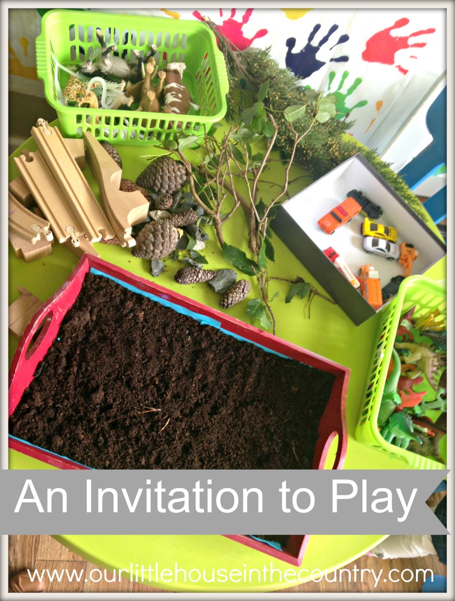 An Invitation to Play – Compost Tray, Found Objects from Nature and ...