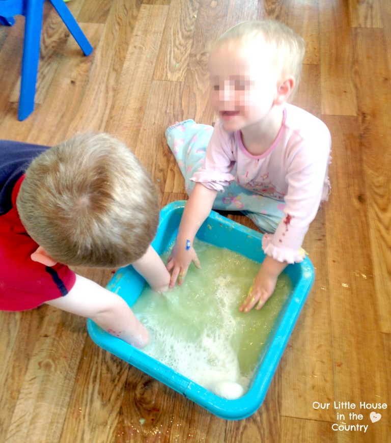 Foam Dough – Squishy Squashy Sensory Fun! – Our Little House in the Country