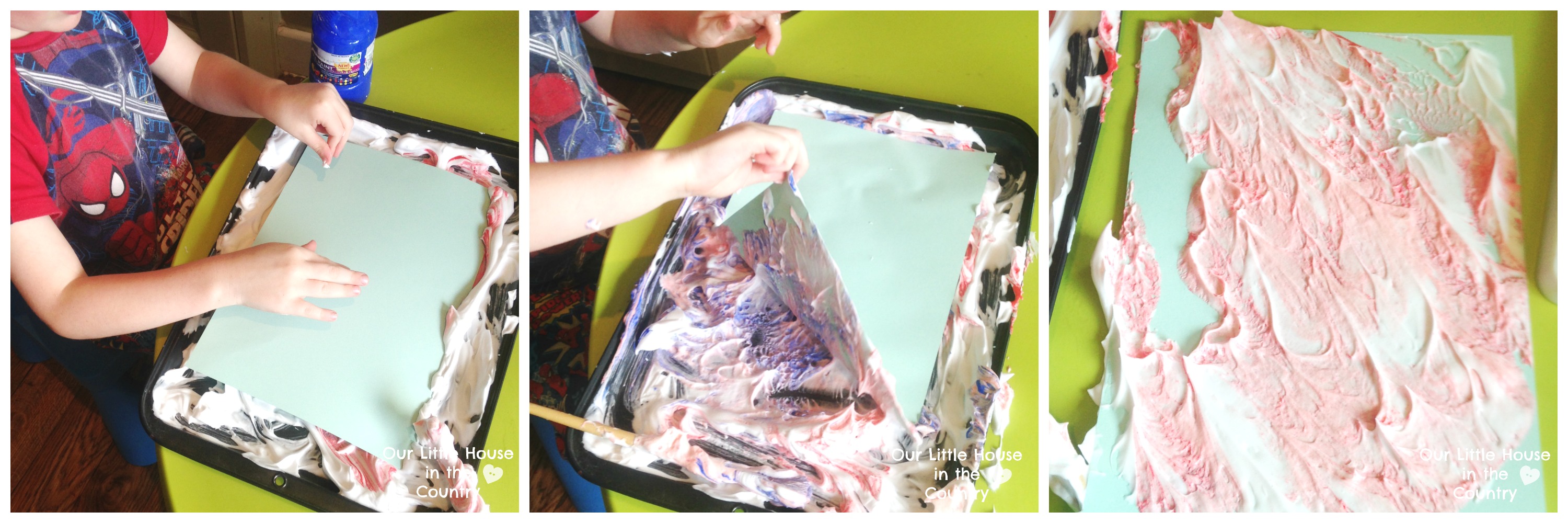 Foam Painting – Painting and Printing with Shaving Foam – Our Little ...