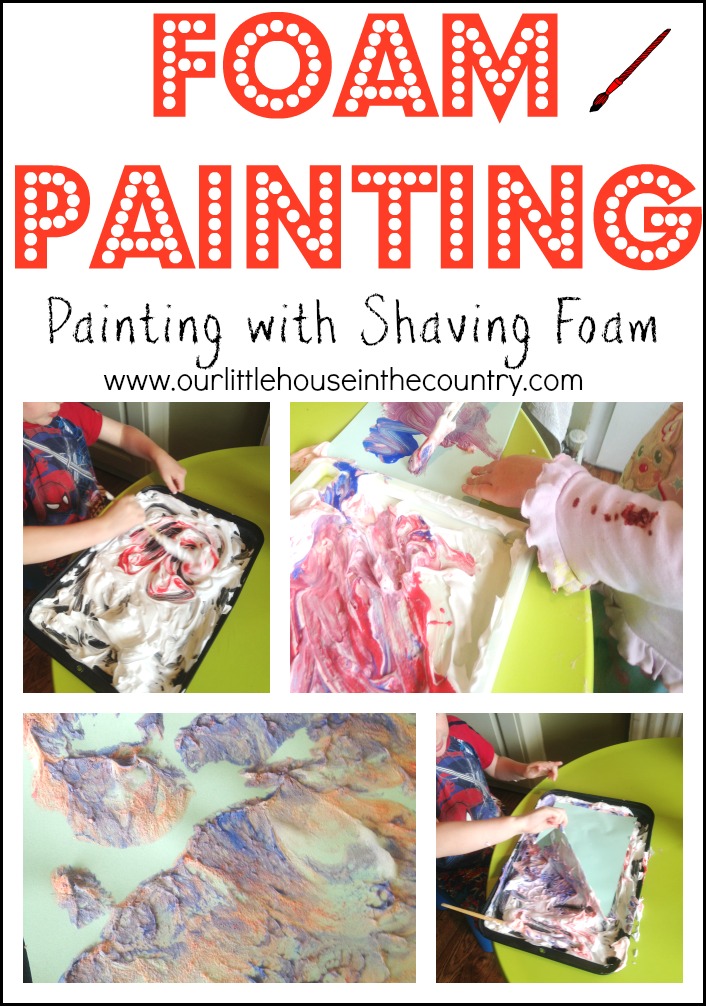 Foam Painting - Painting and Printing with Shaving Foam - Our Little ...