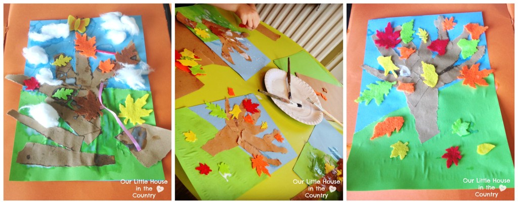 Autumn Tree Collages – Fall Art Activities for Kids – Our Little House ...