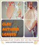 Clay Autumn Leaves – Fall Crafts for Kids – Our Little House in the Country