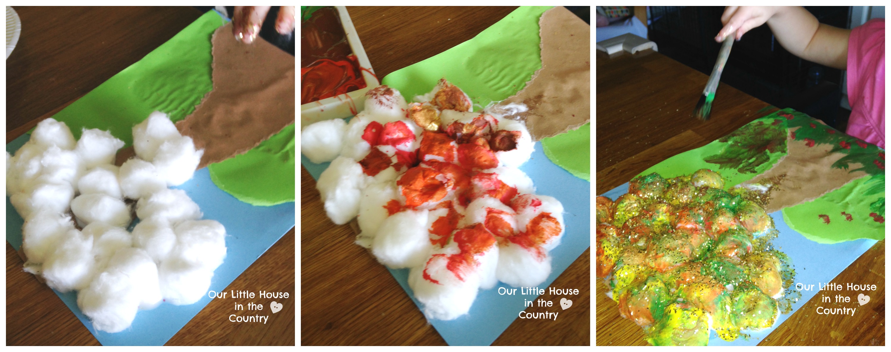 Cotton Wool Autumn Trees – Fall Art Activities for Kids – Our Little ...