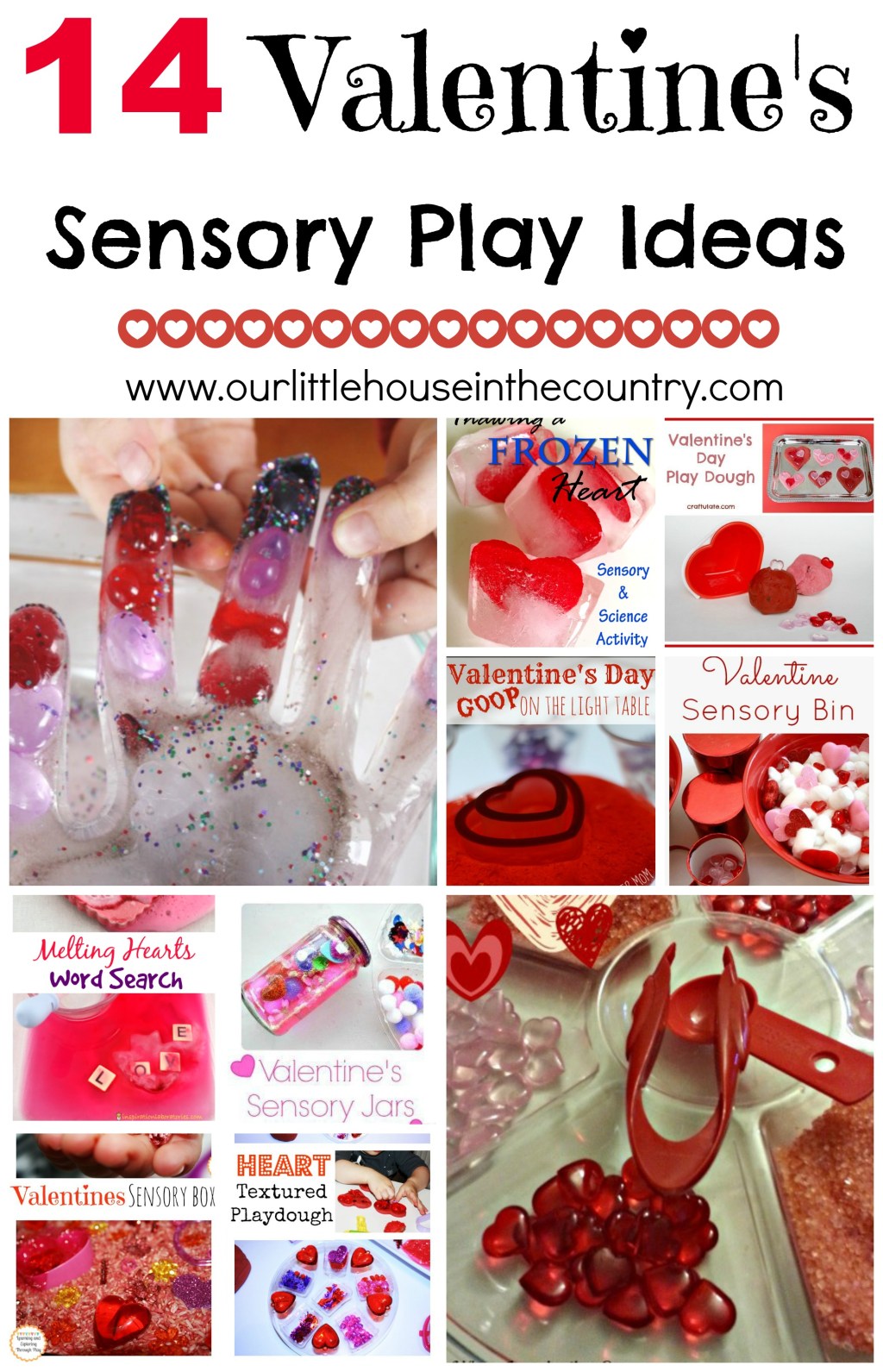 14 Valentine’s Day Sensory Play Ideas – Our Little House in the Country