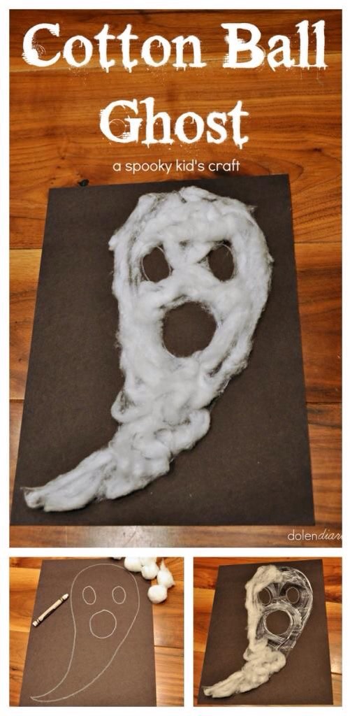 Ghost Crafts for Kids to do at Halloween – Our Little House in the Country